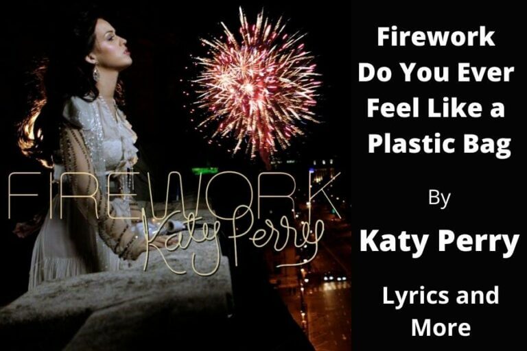 Firework Do You Ever Feel Like a Plastic Bag Lyrics - Katy Perry's ...