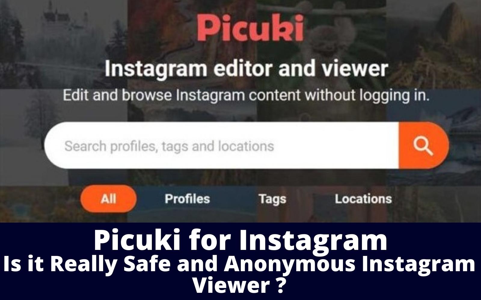 Picuki for Instagram - Is it Really Safe and Anonymous Instagram Viewer ...